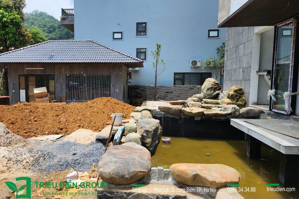 Thi công sân vườn hồ cá koi tại Hà Nam – Tạo không gian sống đẳng cấp ...
